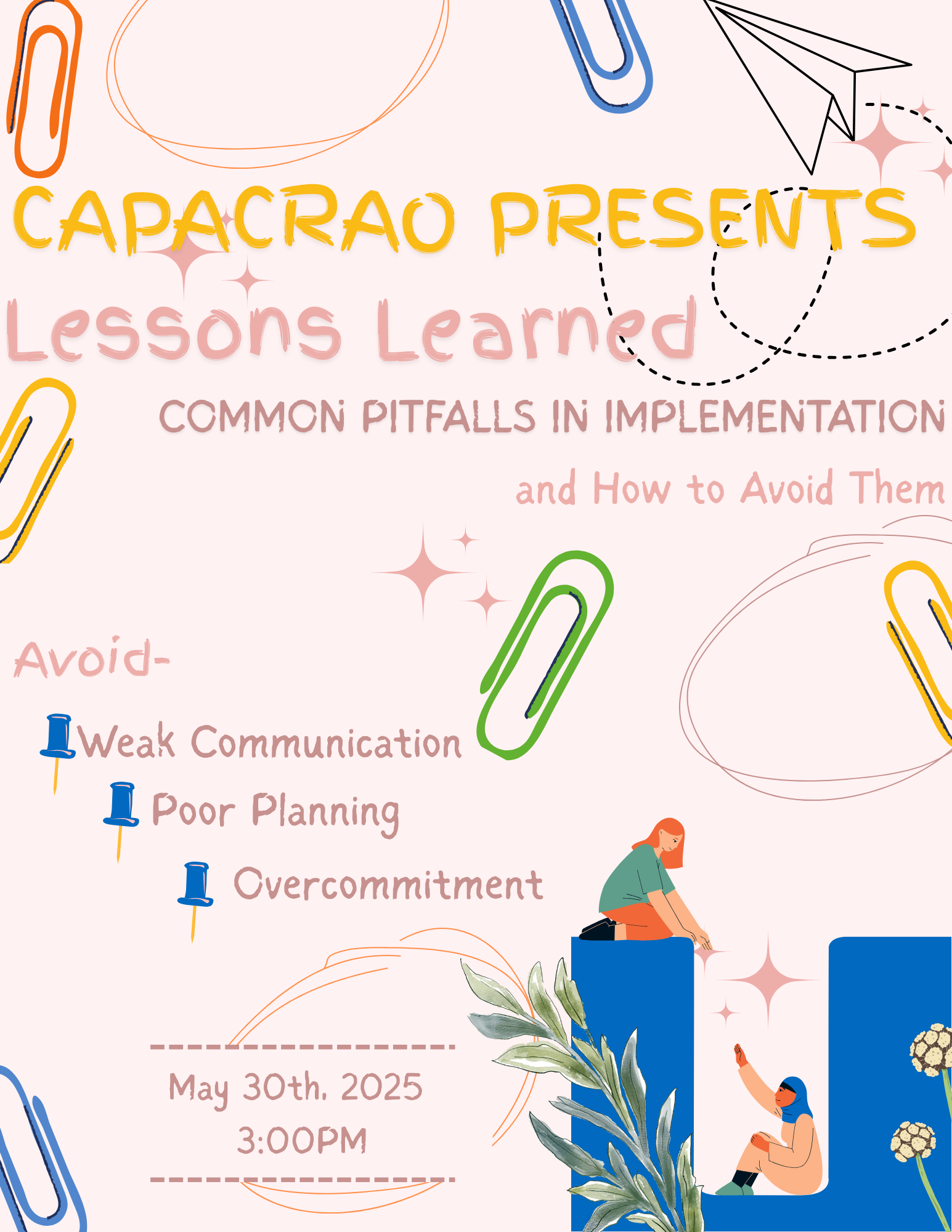 Lessons Learned: Common Pitfalls in Implementation and How to Avoid Them" (Iman Riddick & Dr ...
